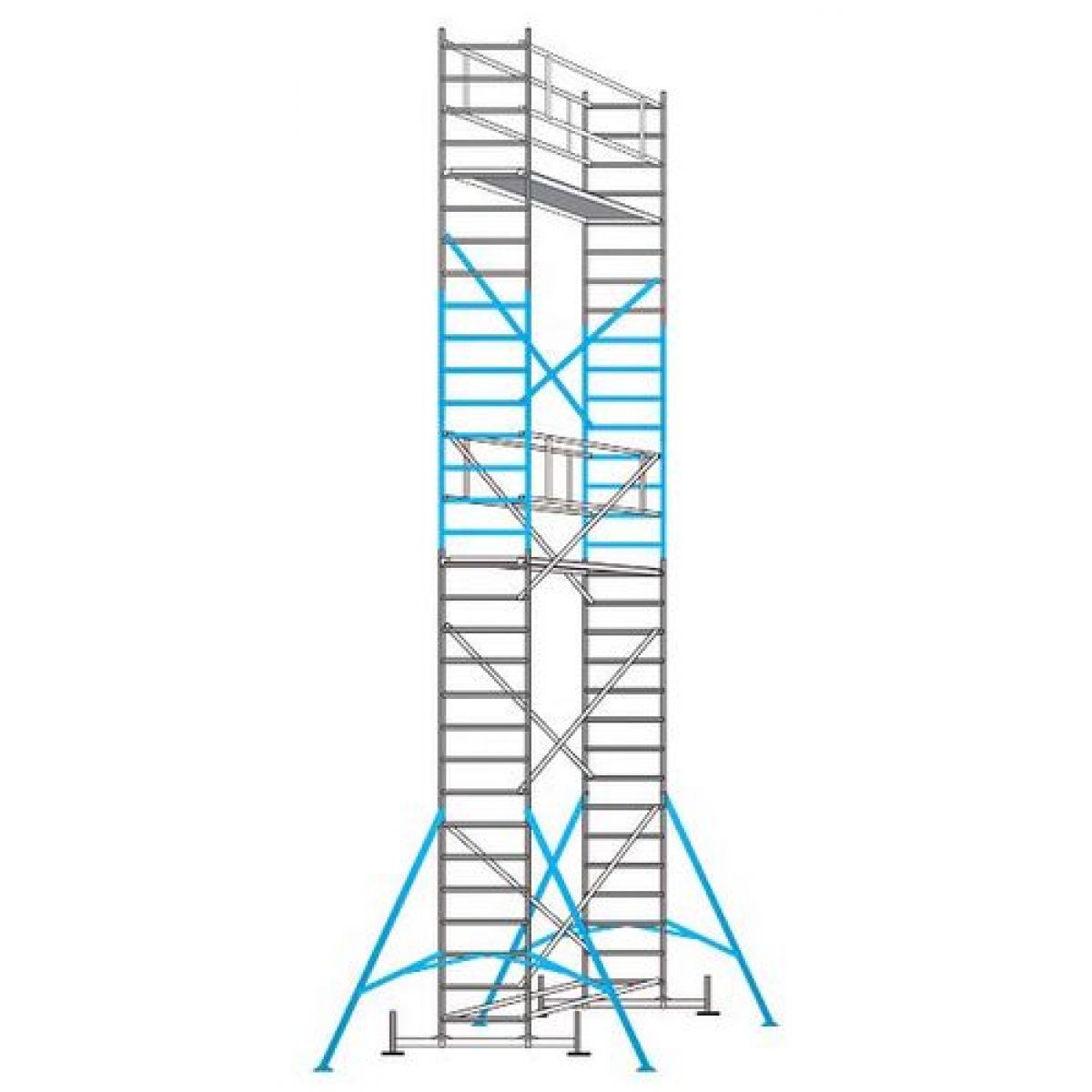 Купить Передвижные модульные алюминиевые вышки Zarges Z200 модуль А+B+C+D