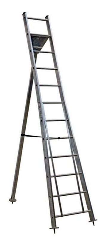 Купить лестницу садовая Мегал ЛСАП 3 м. алюминиевую